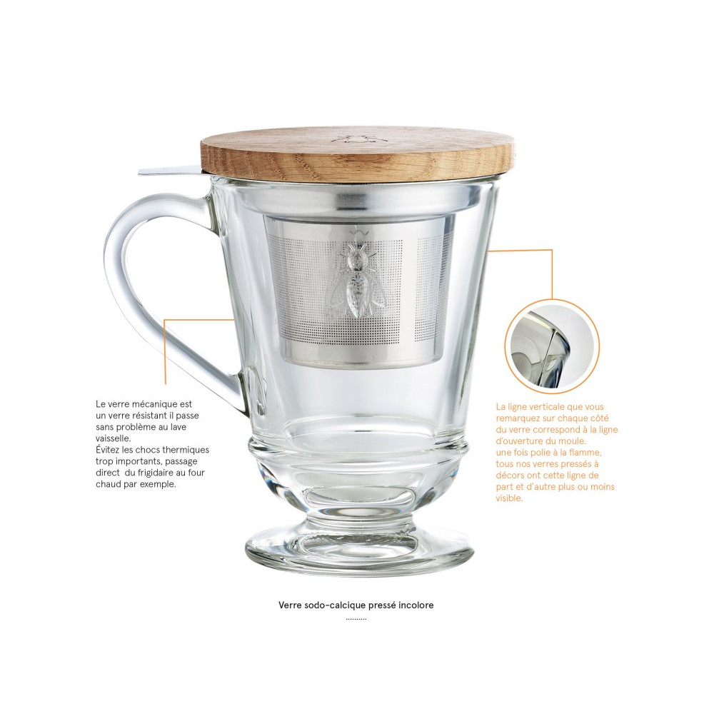 La Rochère Tea mug bee abeille