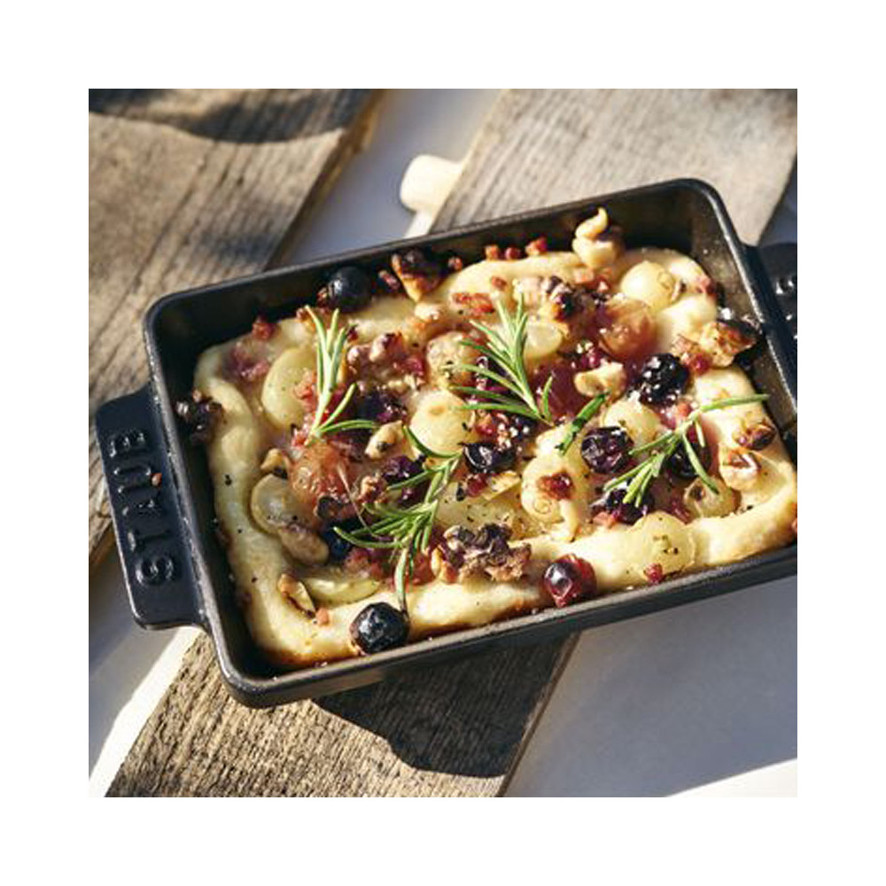 Mini oven dish black matt 15x11cm Staub