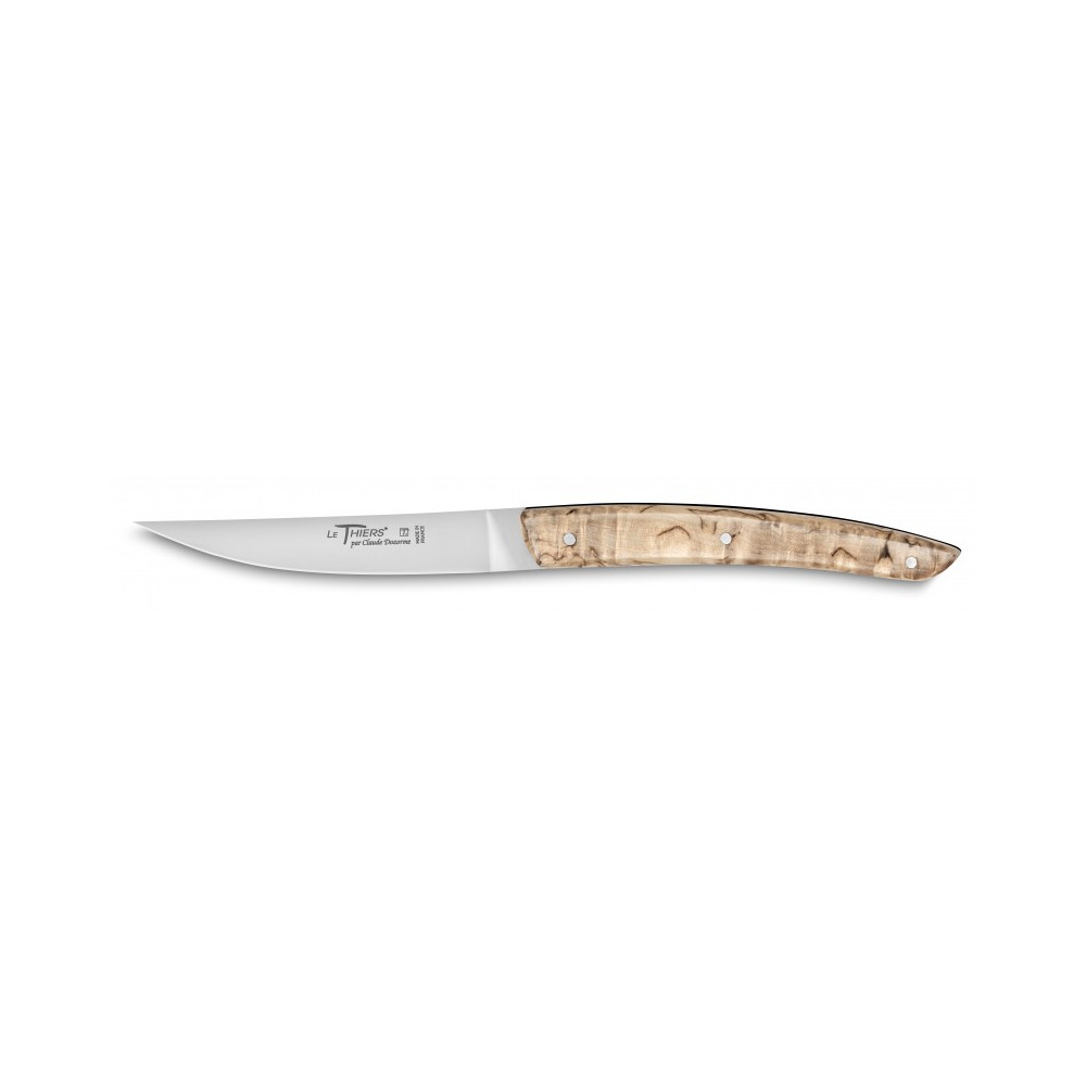 Claude Dozorme Box of 6 Le Thiers Double Platinum knives - 2 colors
