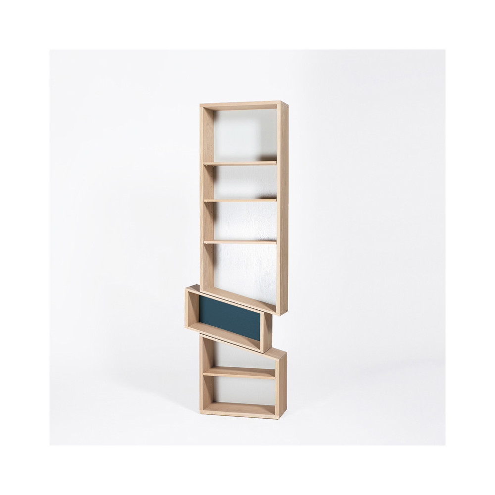 Drugeot Manufacture Slide bookcase solid oak - 14 colors