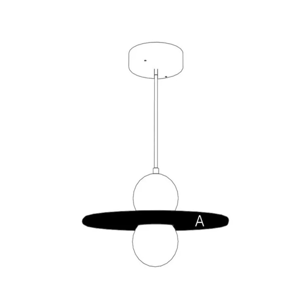 Drugeot Manufacture Nébuleuse pendant lamp solid oak - 14 colors