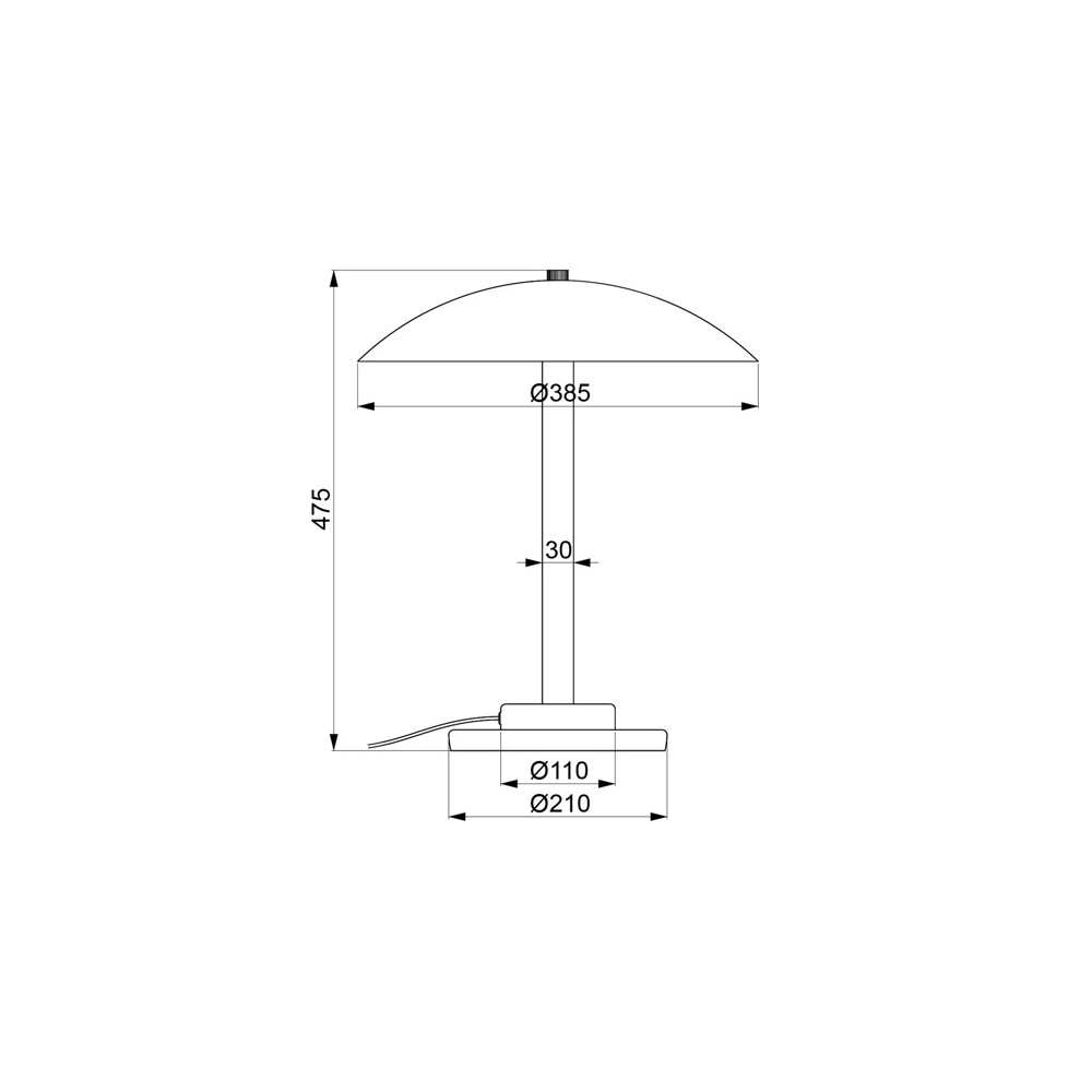 Aluminor Chicago table lamp - 3 colors