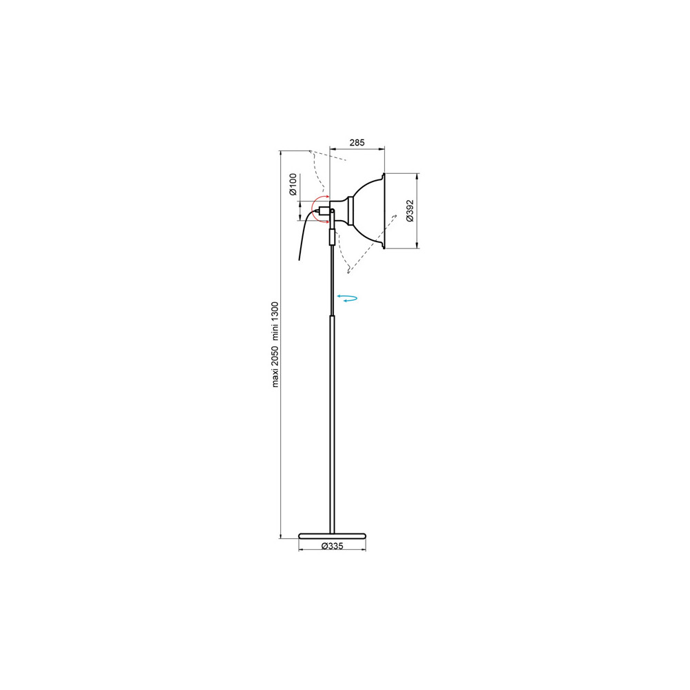 Aluminor Loft LS floor lamp black