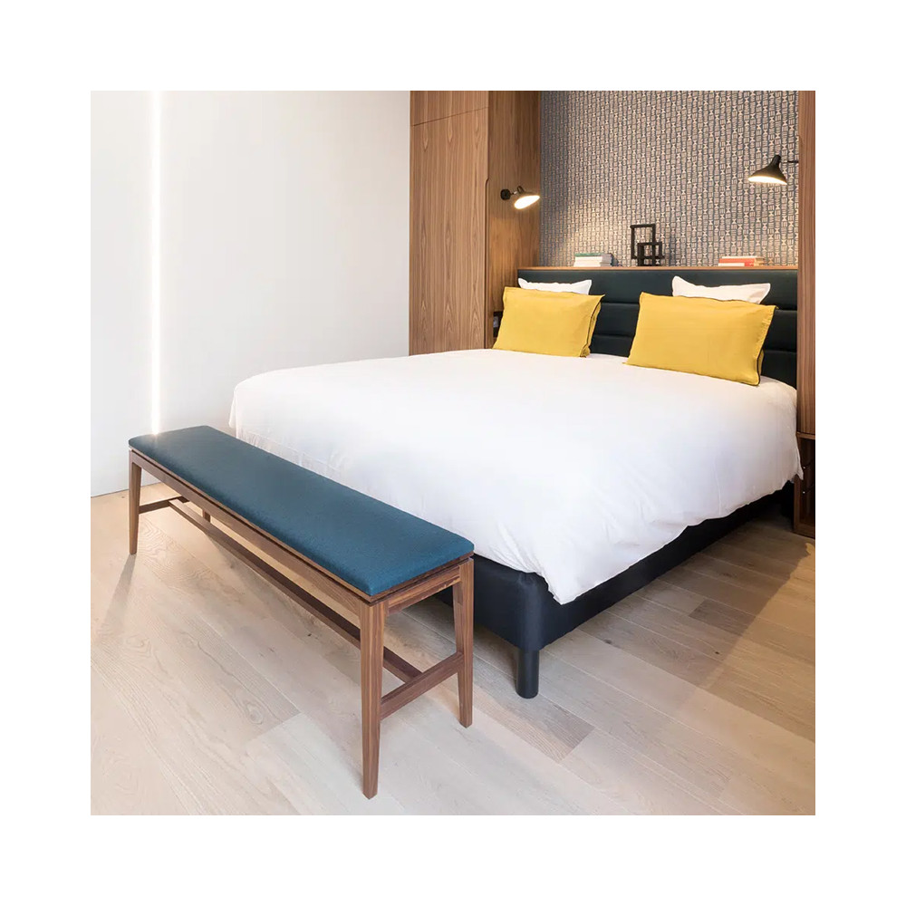 Dasras Buzz bench oak or walnut wood - 10 finishes 3 sizes