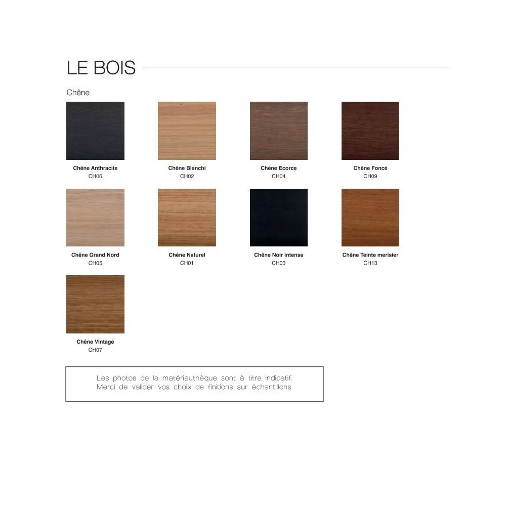 Dasras Chevron oak wood bench - 9 finishes 3 sizes