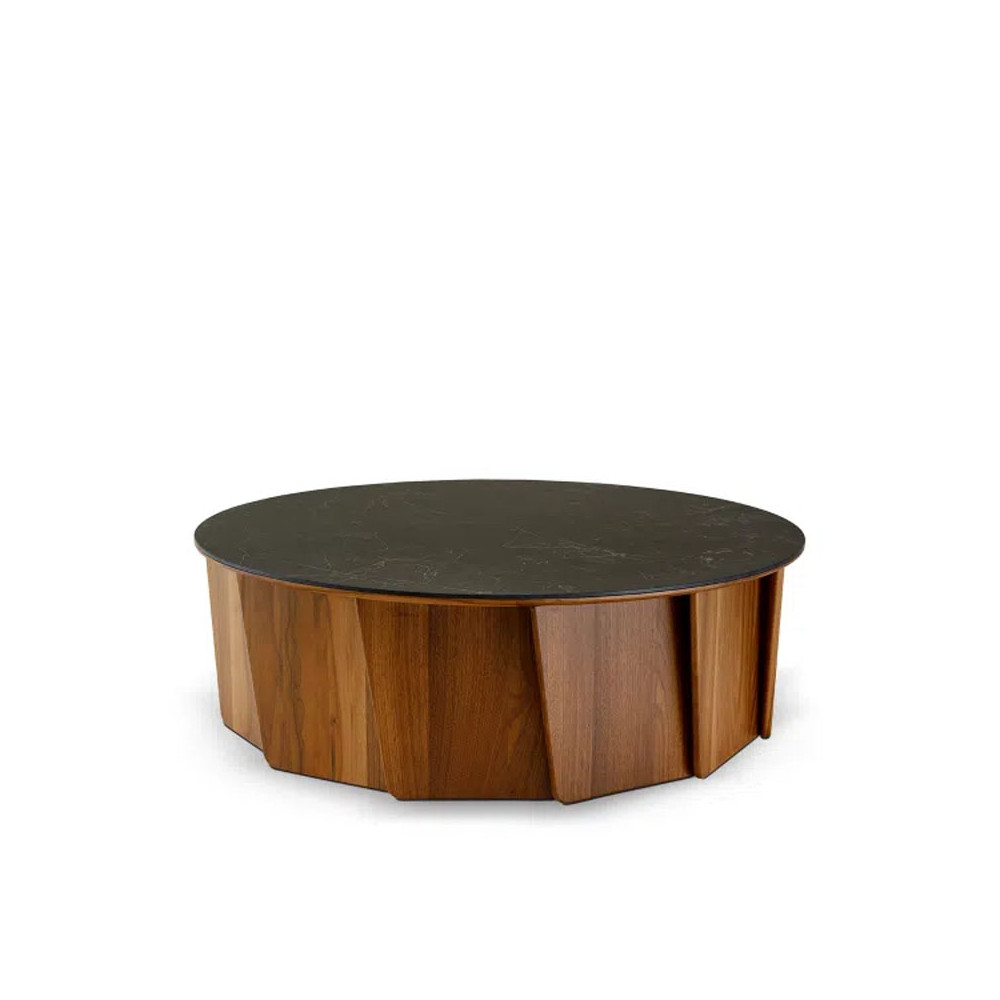 Dasras Volute Coffee table ceramic wood oak or walnut - 10 finishes 3 sizes