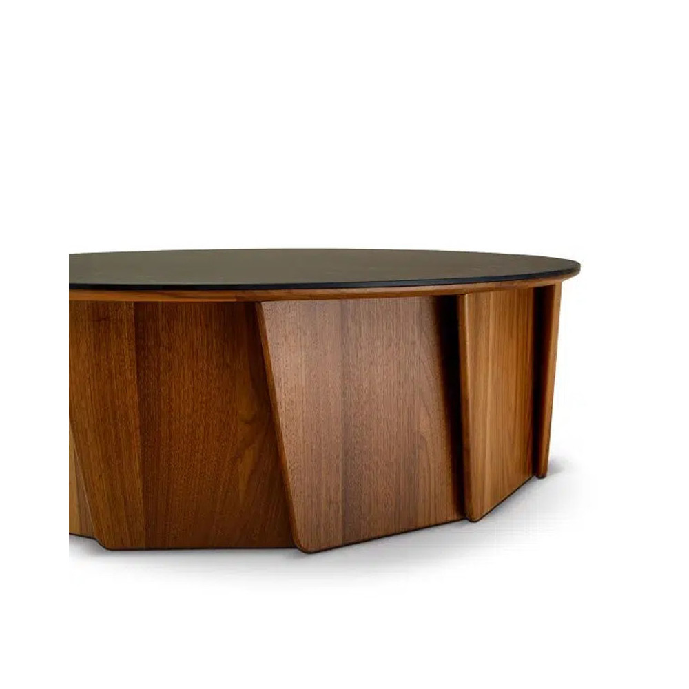 Dasras Volute Coffee table ceramic wood oak or walnut - 10 finishes 3 sizes