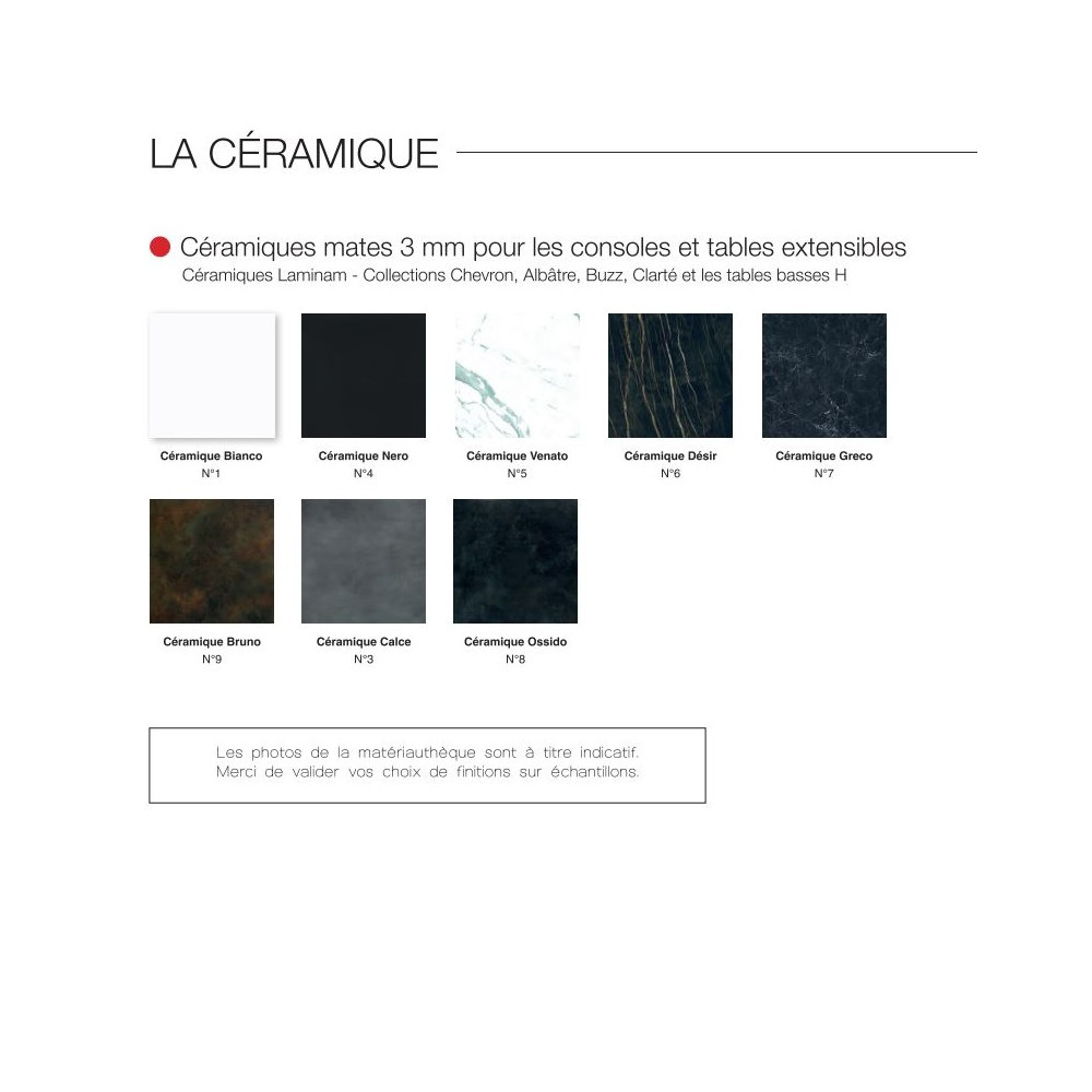 Dasras Buzz rectangular coffee table ceramic wood oak or walnut - 10 finishes 2 sizes 2 models