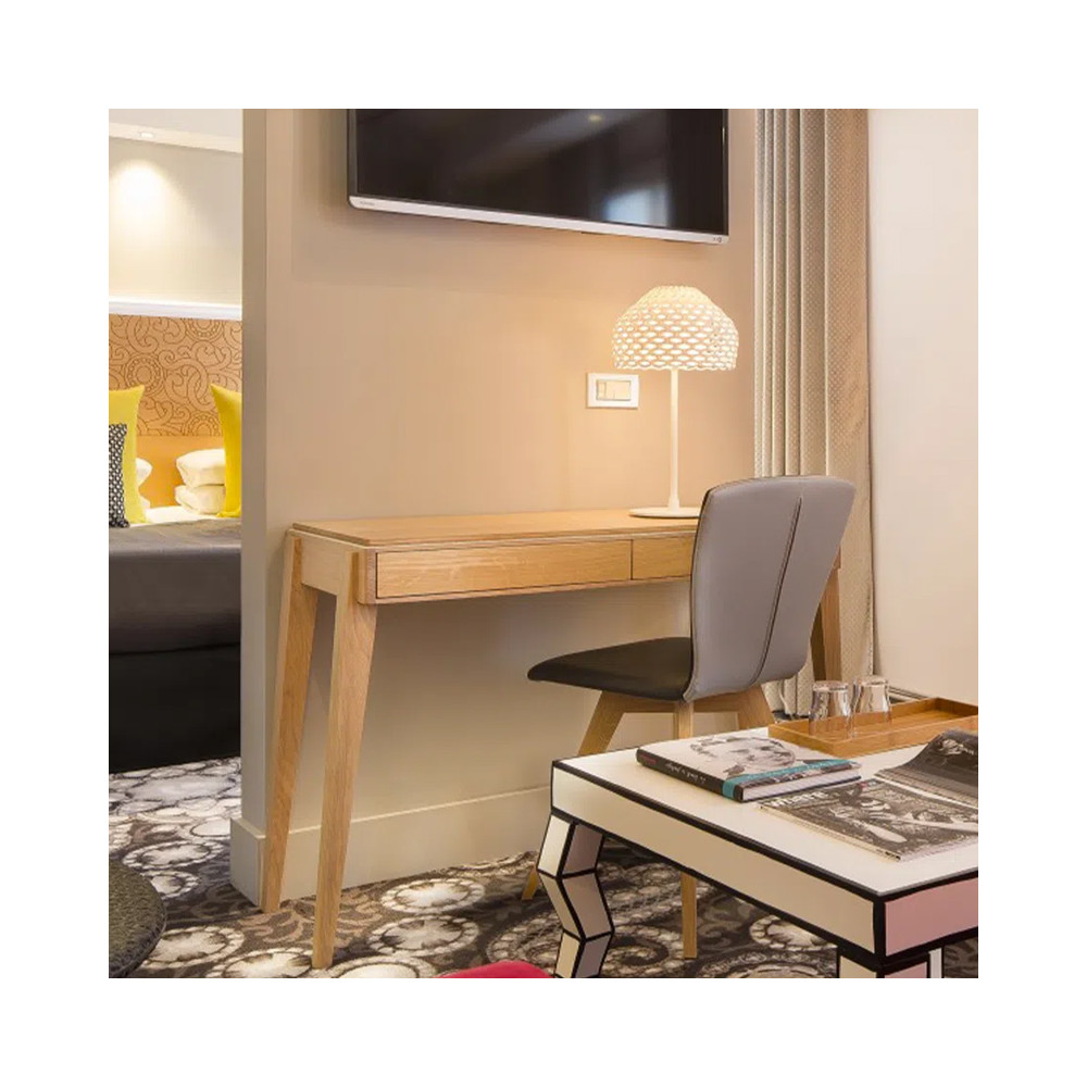 Dasras Liseré Fixed console oak or walnut wood - 10 finishes 2 sizes