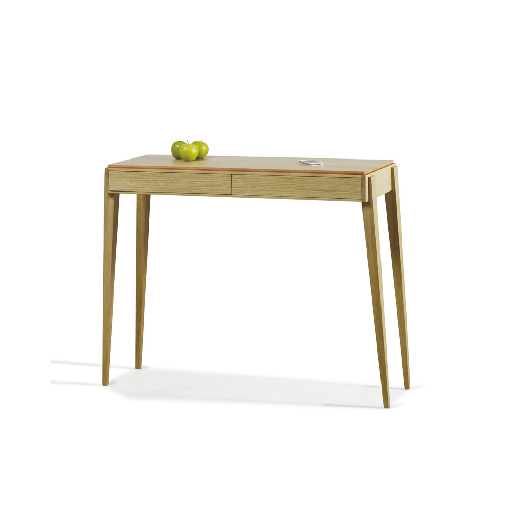 Dasras Liseré Fixed console oak or walnut wood - 10 finishes 2 sizes