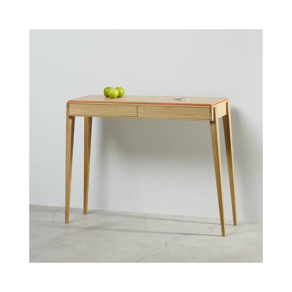 Dasras Liseré Fixed console oak or walnut wood - 10 finishes 2 sizes