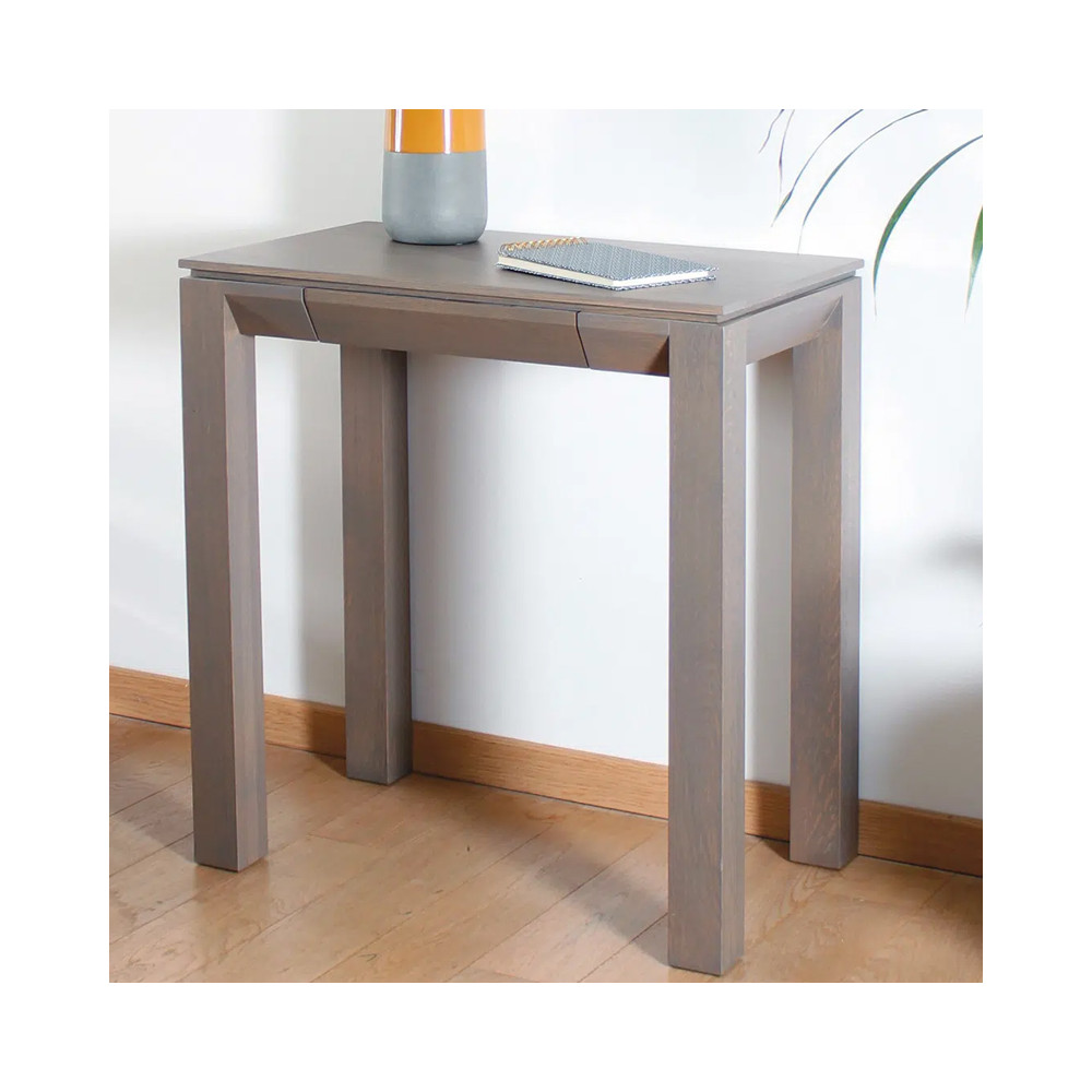 Dasras Clarté Fixed console oak or walnut wood - 10 finishes 4 sizes