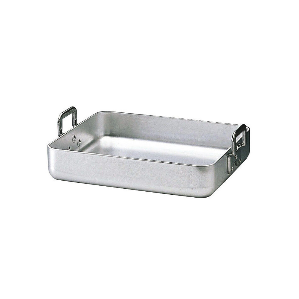 MATFER Class Alu Aluminum Roasting Dish with Riveted Handles - 6 Sizes