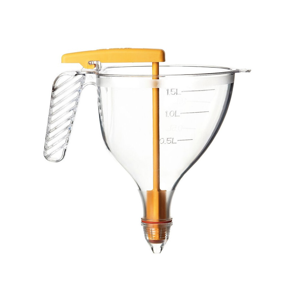 MATFER Graduated Funnel with Clear Copolyester Plunger, Stand and 4 Nozzles