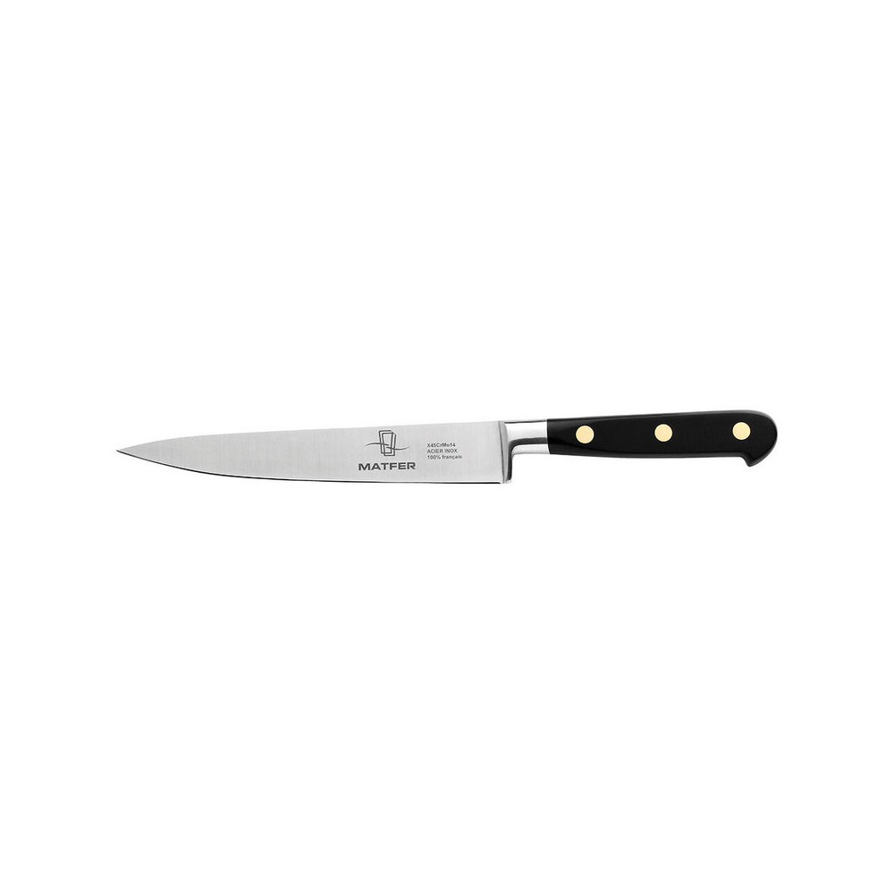 MATFER Forged Sole Fillet Knife with Aluminum Bolster, 15cm