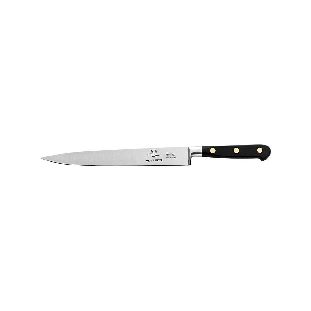 MATFER Forged Slicing Knife with Aluminum Bolster - 2 Sizes