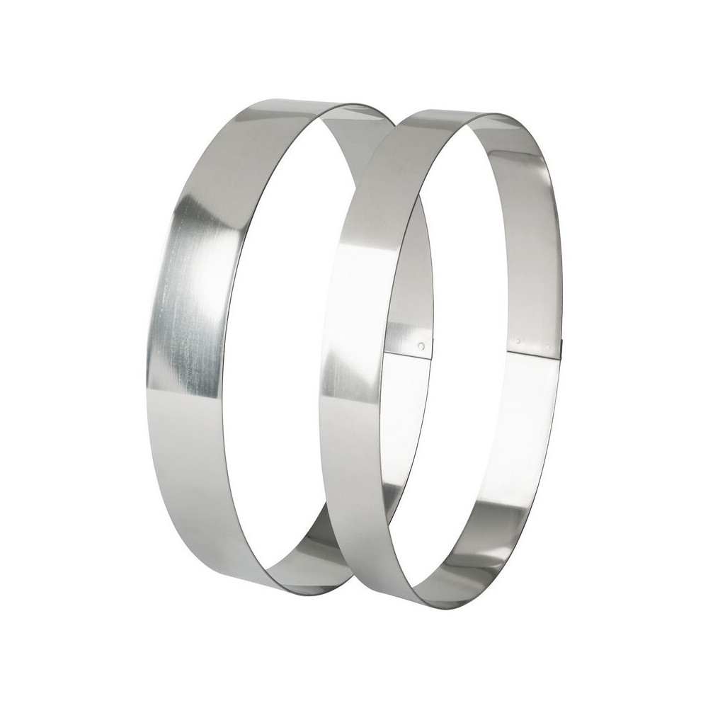 MATFER Oval Stainless Steel Dessert Ring, 19cm, Height 3.5cm