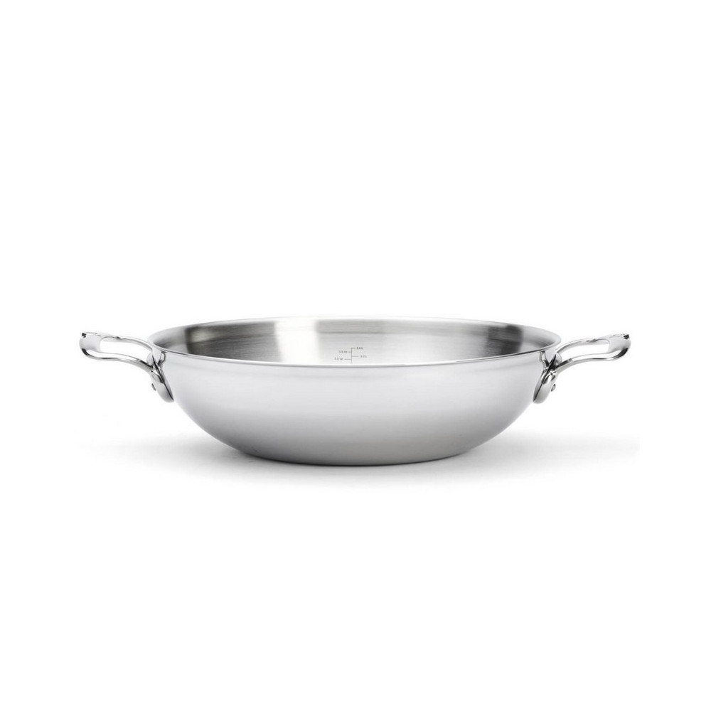 DE BUYER Affinity Stainless Steel Domed Wok 32cm